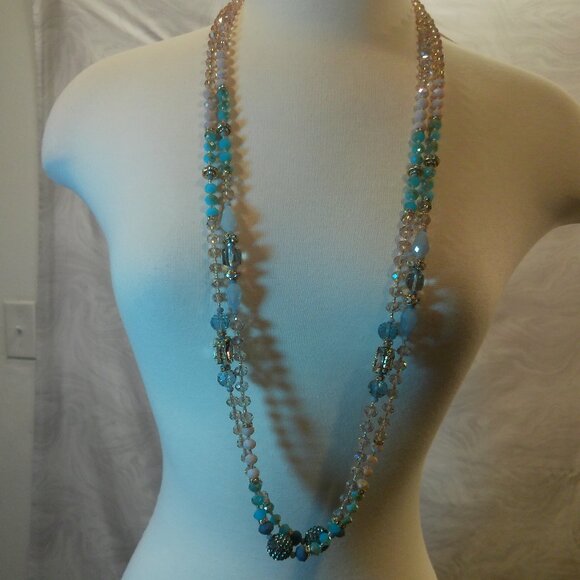 Rush | Jewelry | Rush By Denis Charles Crystal Beaded Necklace X2 363 ...